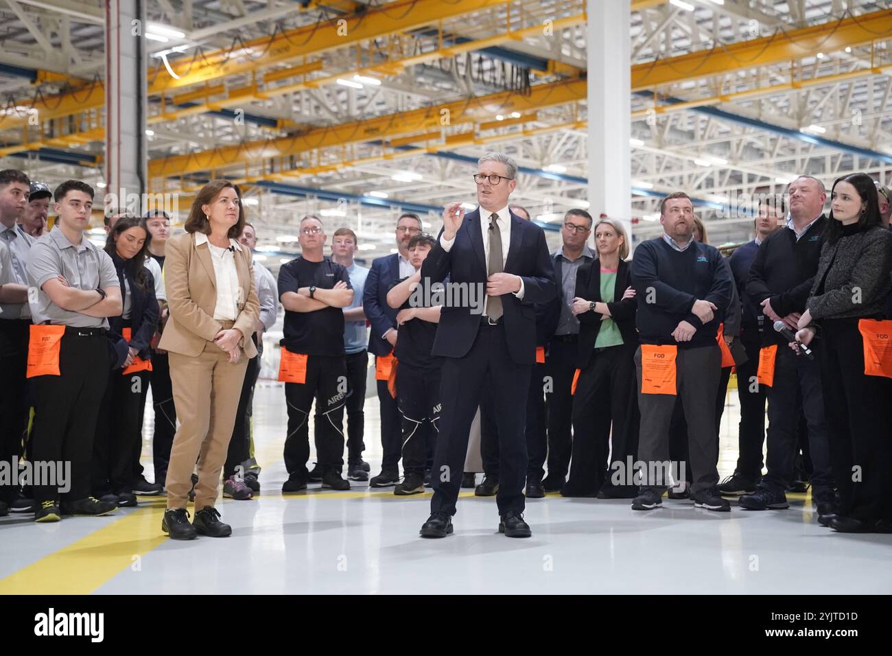 Prime Minister Sir Keir Starmer, with First Minister of Wales Eluned ...