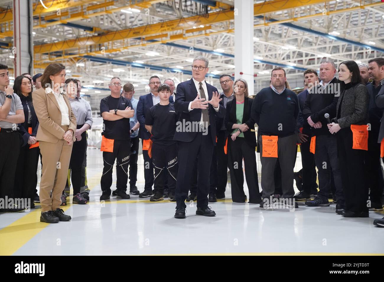 Prime Minister Sir Keir Starmer, with First Minister of Wales Eluned ...