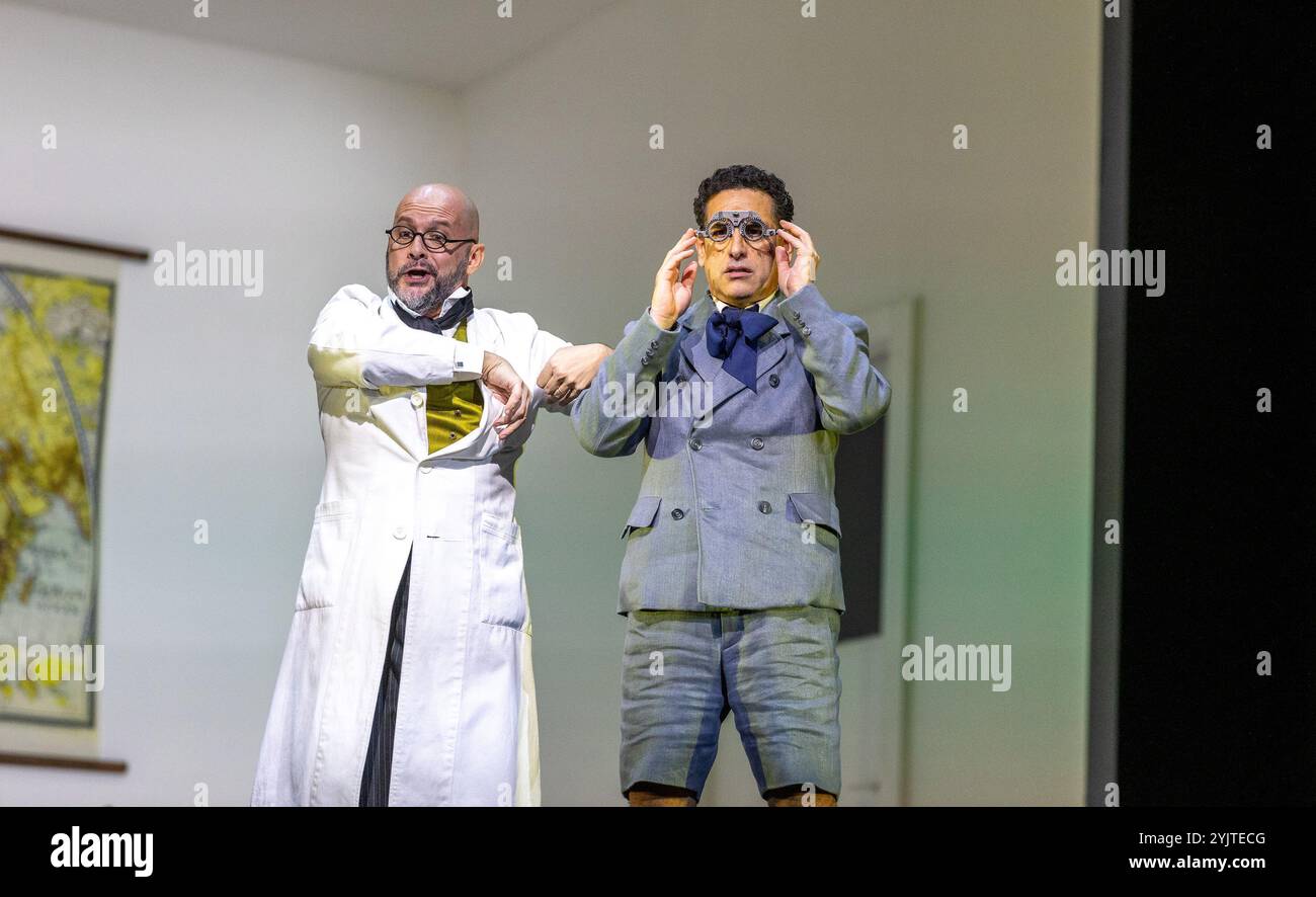 l-r: Alex Esposito (Coppelius), Juan Diego Florez (Hoffmann) in THE ...