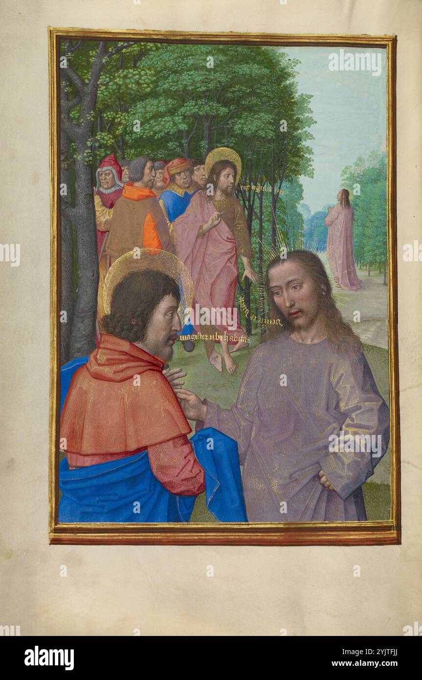 Saint John the Baptist Preaching and Christ with the Apostles; Spinola ...