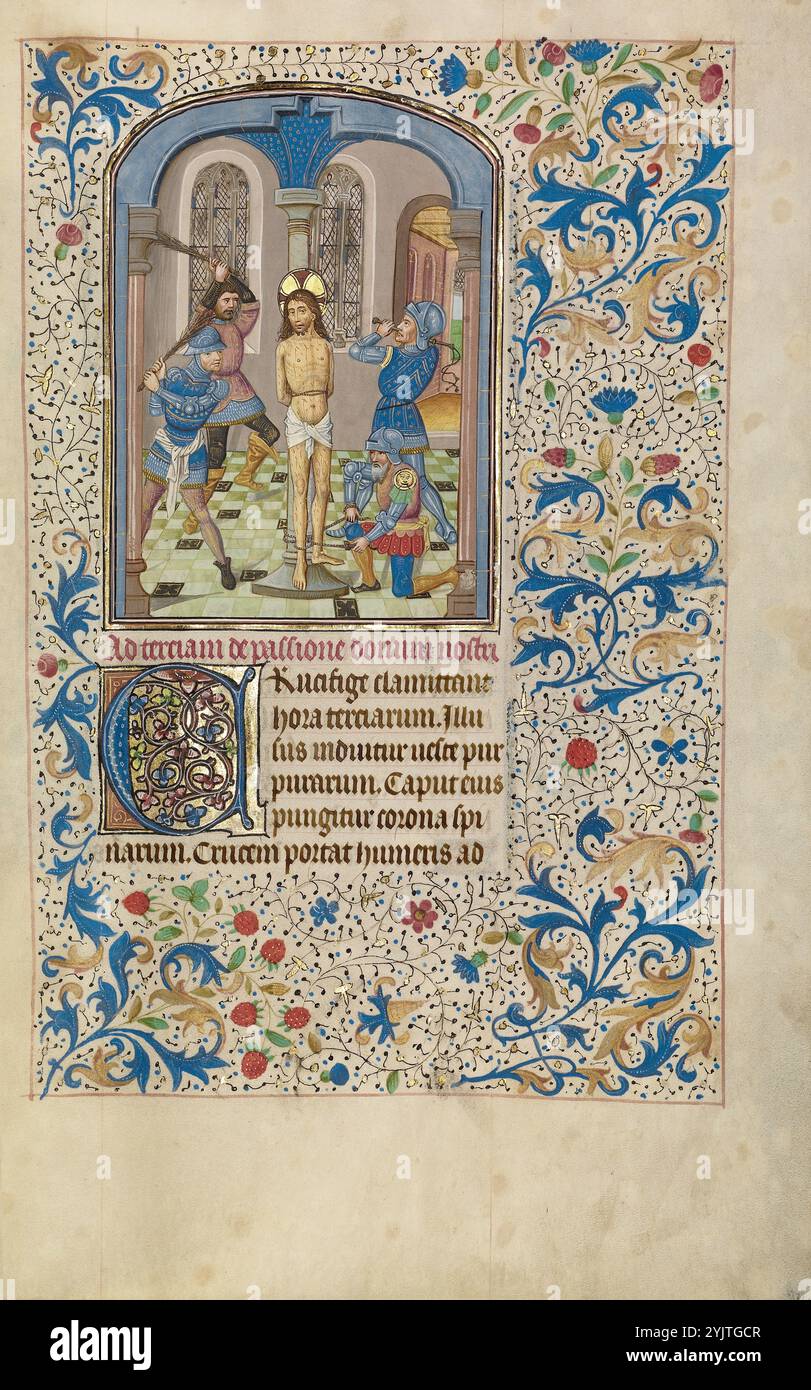 The Flagellation; Arenberg Hours, early 1460s Stock Photo - Alamy