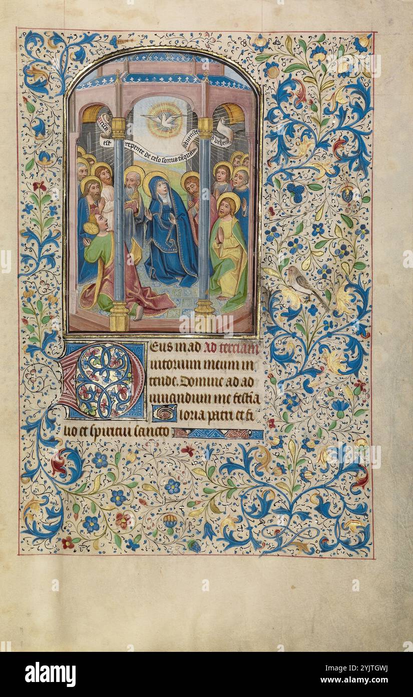 Pentecost; Arenberg Hours, early 1460s Stock Photo - Alamy