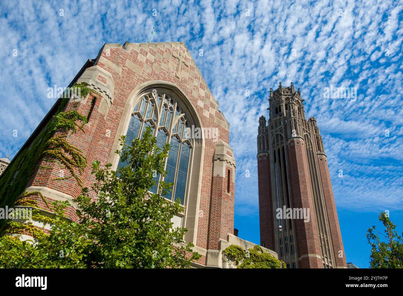CHICAGO, IL, USA, SEPTEMBER 21, 2024: Carillon Tower Rockefeller Chapel ...