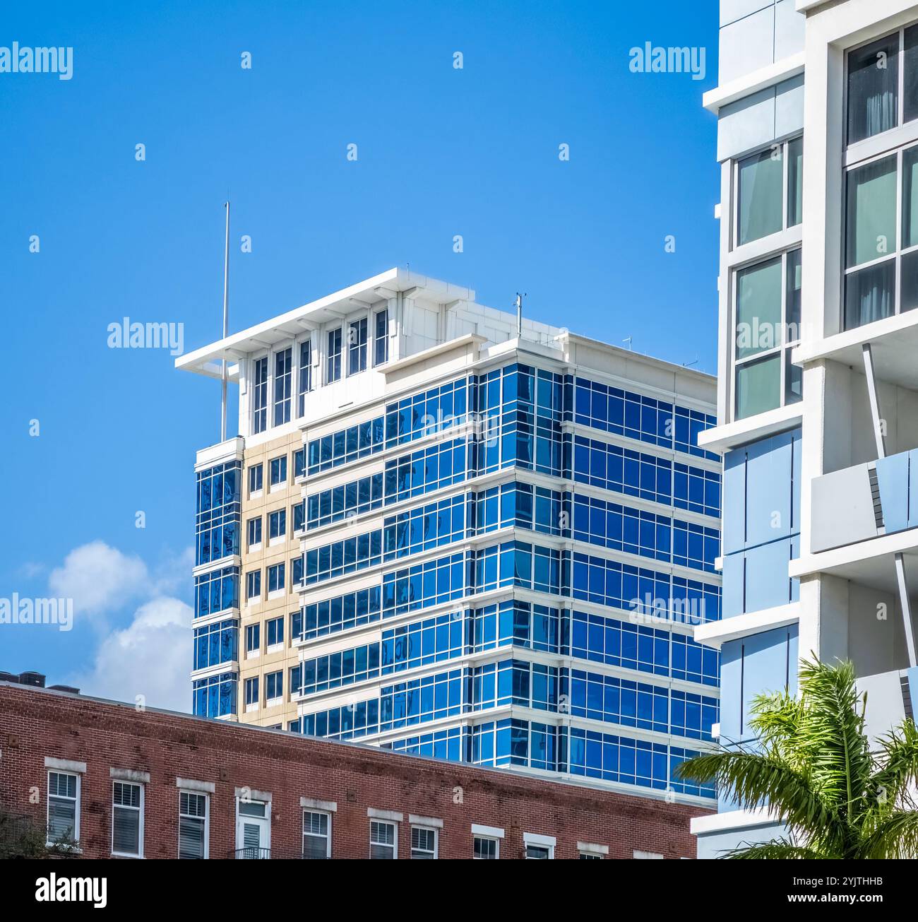 Tall modern buildings in downtown St Petersbug Florida USA Stock Photo ...