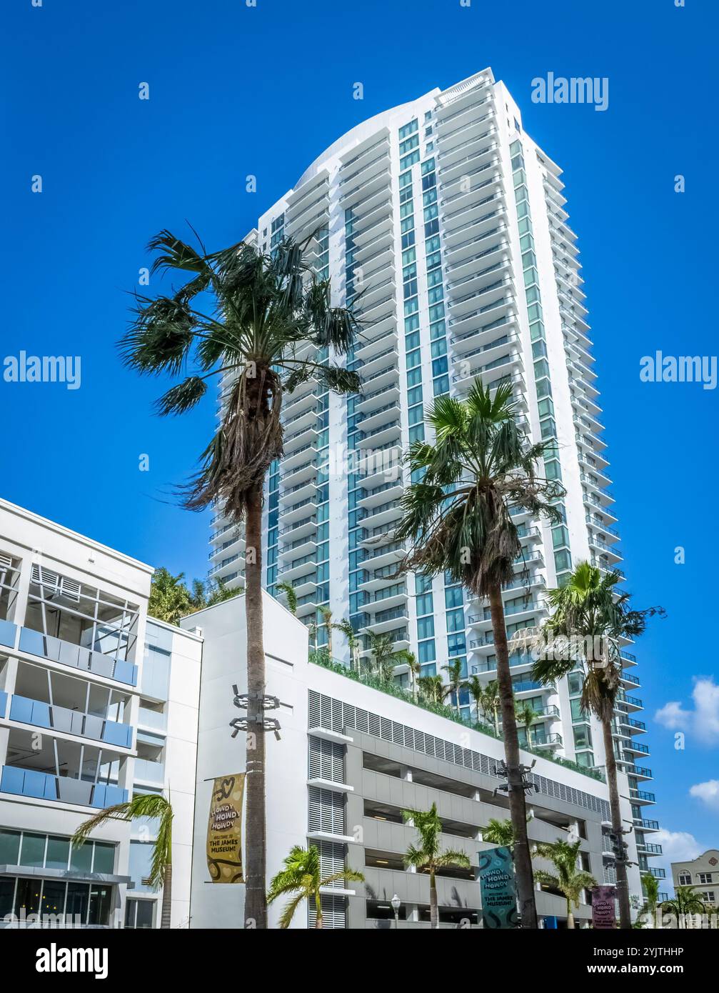 Tall modern buildings in downtown St Petersbug Florida USA Stock Photo ...