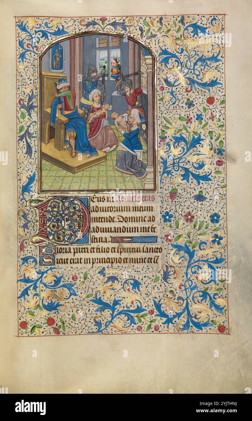 The Massacre of the Innocents; Arenberg Hours, early 1460s Stock Photo ...