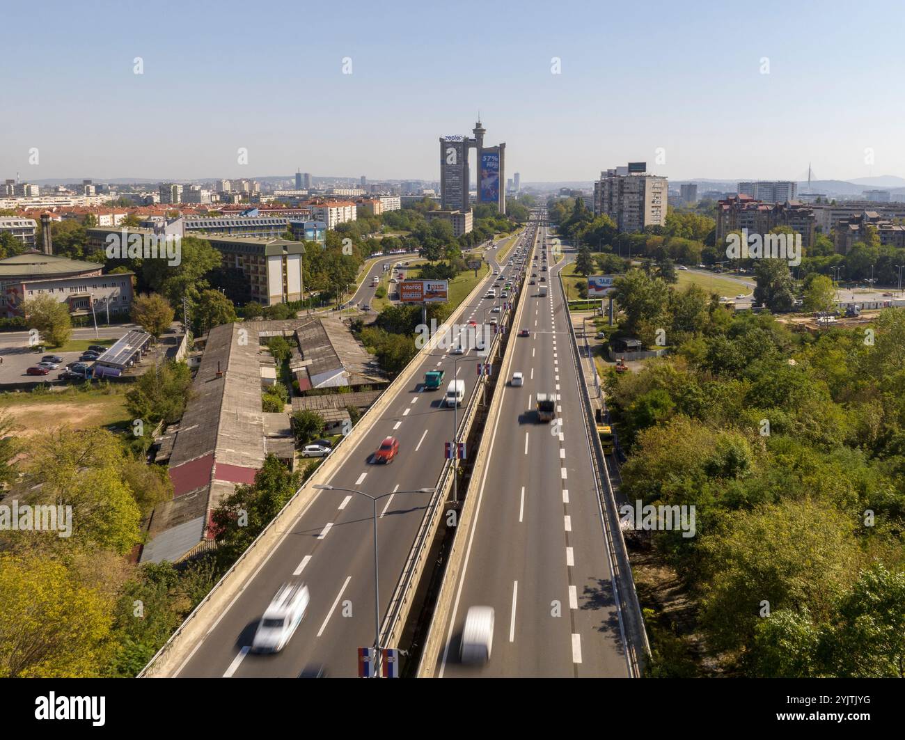 Belgrade Western Gate, the Brutalist Skyscrapper Tower, Western Block ...