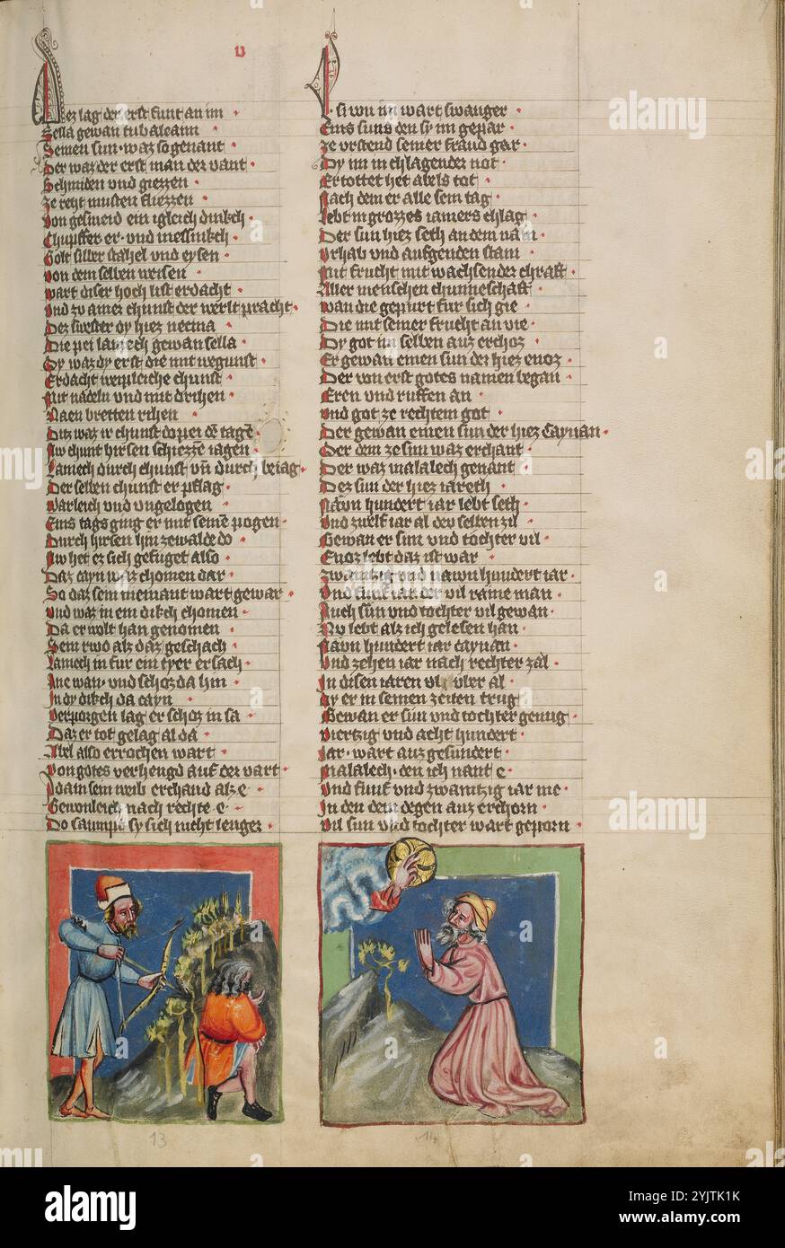 The Blindman Lamech Kills Cain: Enoch Before God; Weltchronik, about ...