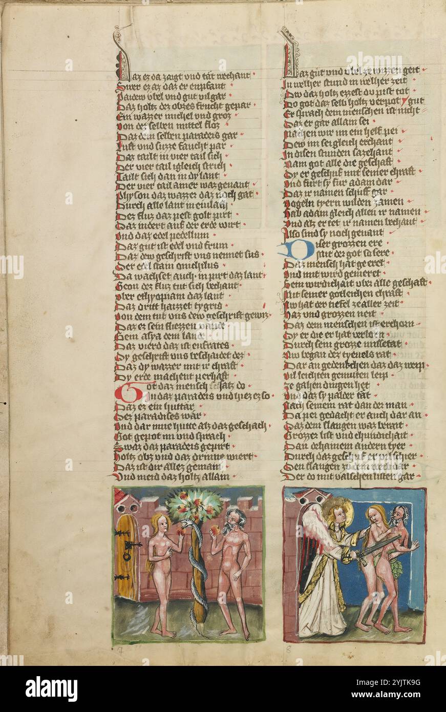 Adam and Eve Eating the Forbidden Fruit: The Expulsion from Paradise ...