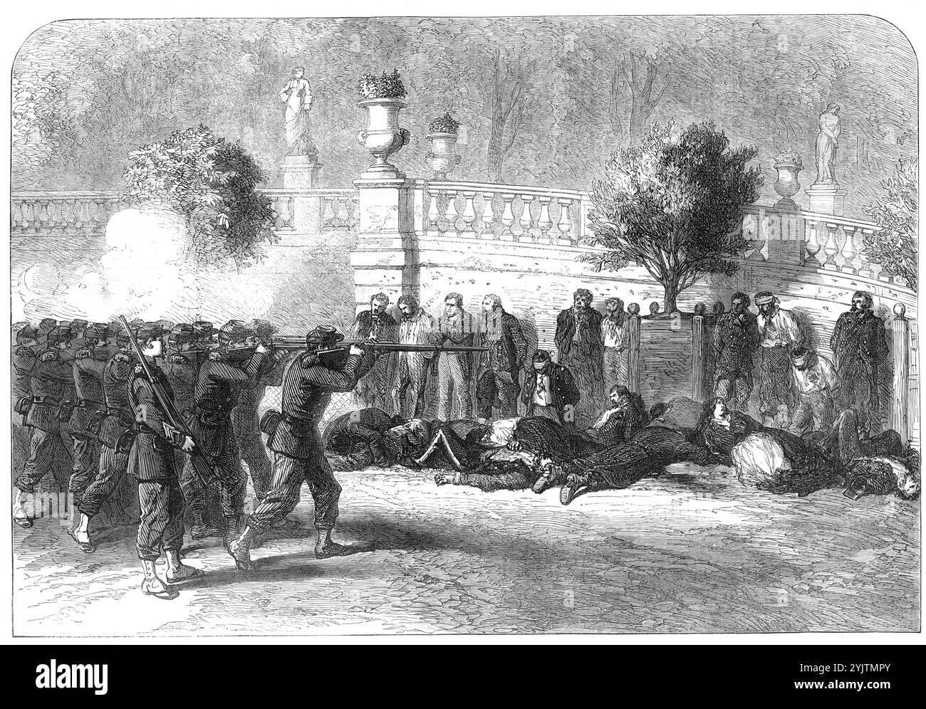 French garden in formal Black and White Stock Photos & Images - Alamy