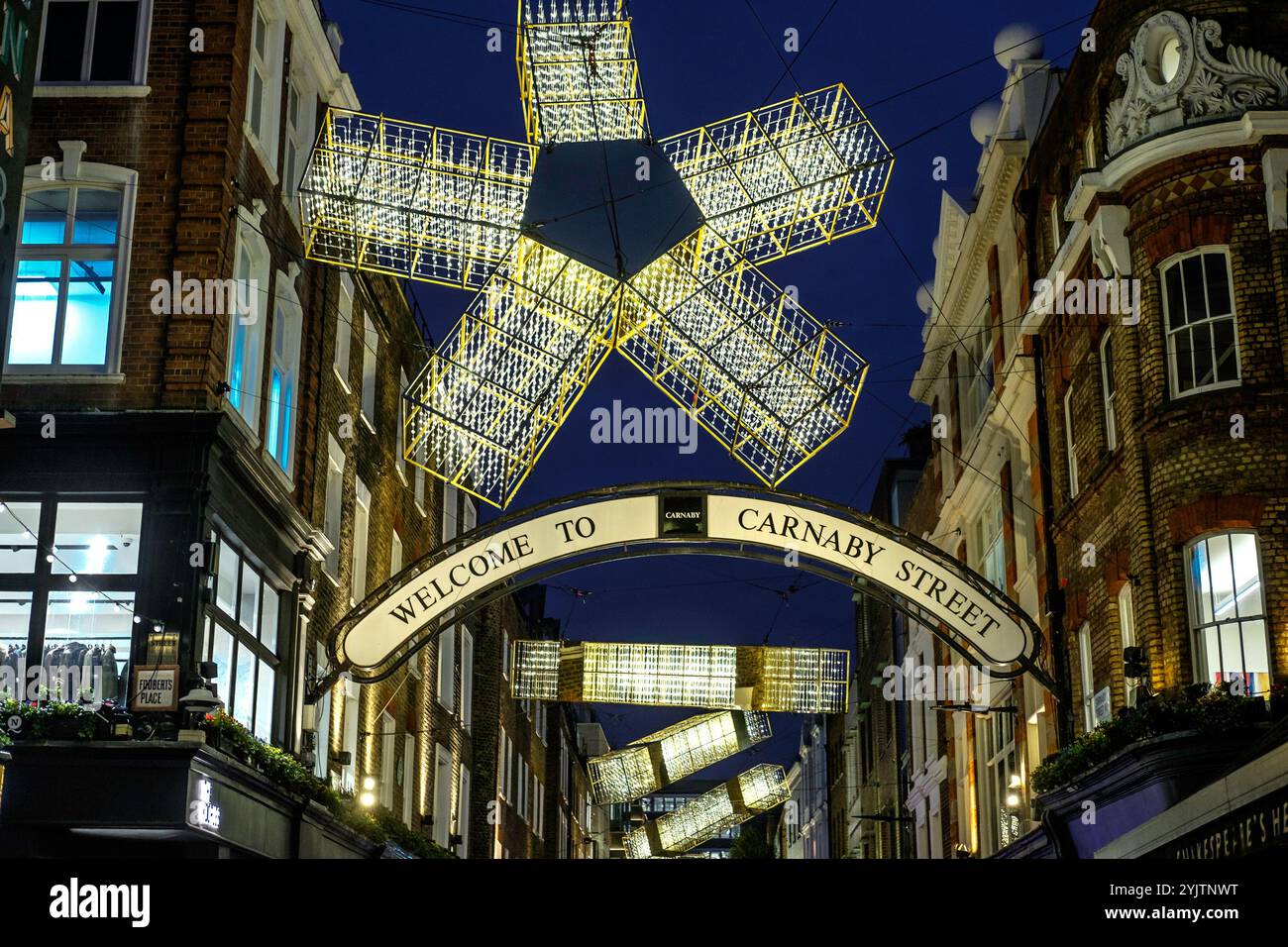 Carnaby Street Christmas lights, 2024, London, UK Stock Photo - Alamy