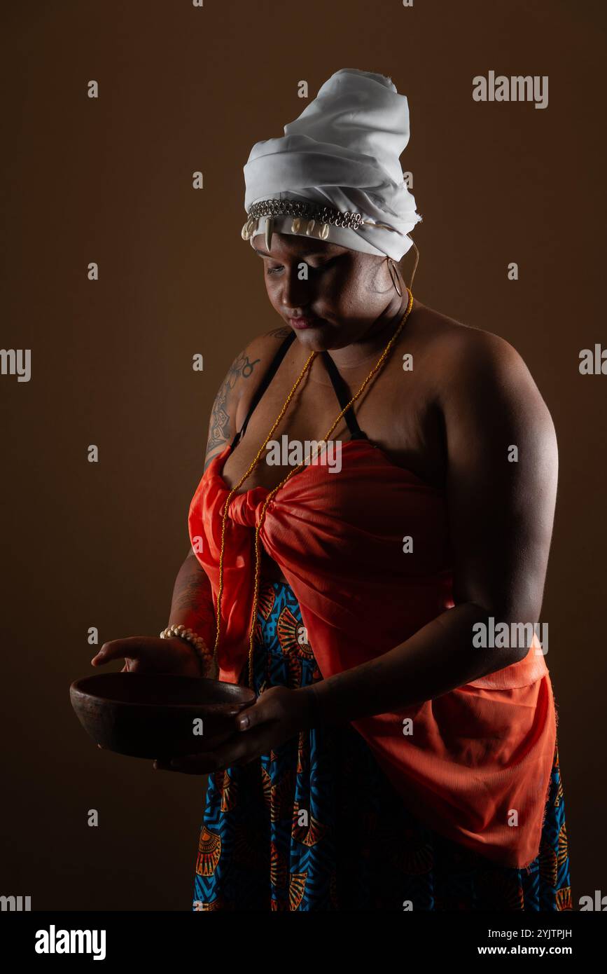 Salvador, Bahia, Brazil - October 21, 2024: Beautiful black woman ...