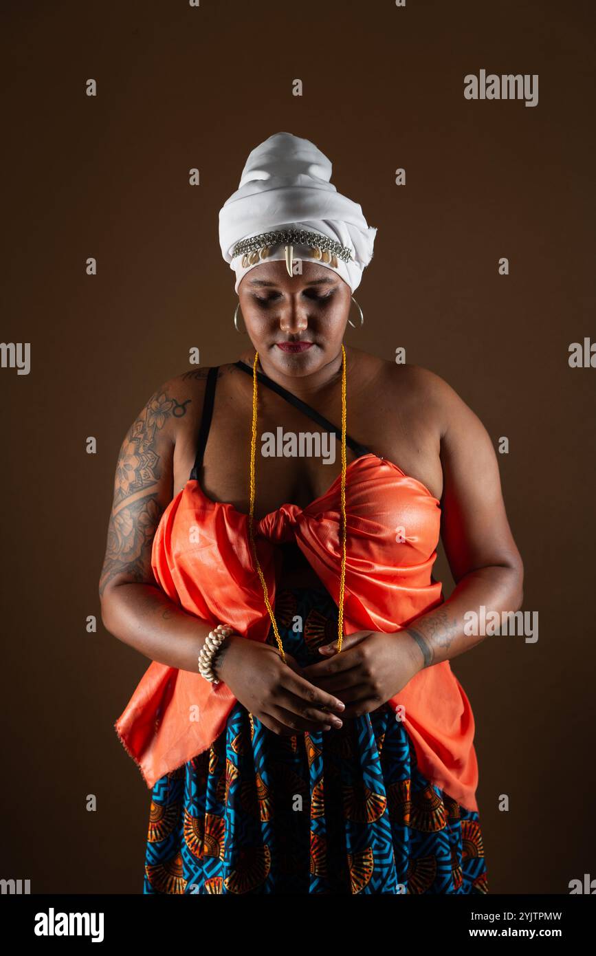 Salvador, Bahia, Brazil - October 21, 2024: Beautiful black woman ...