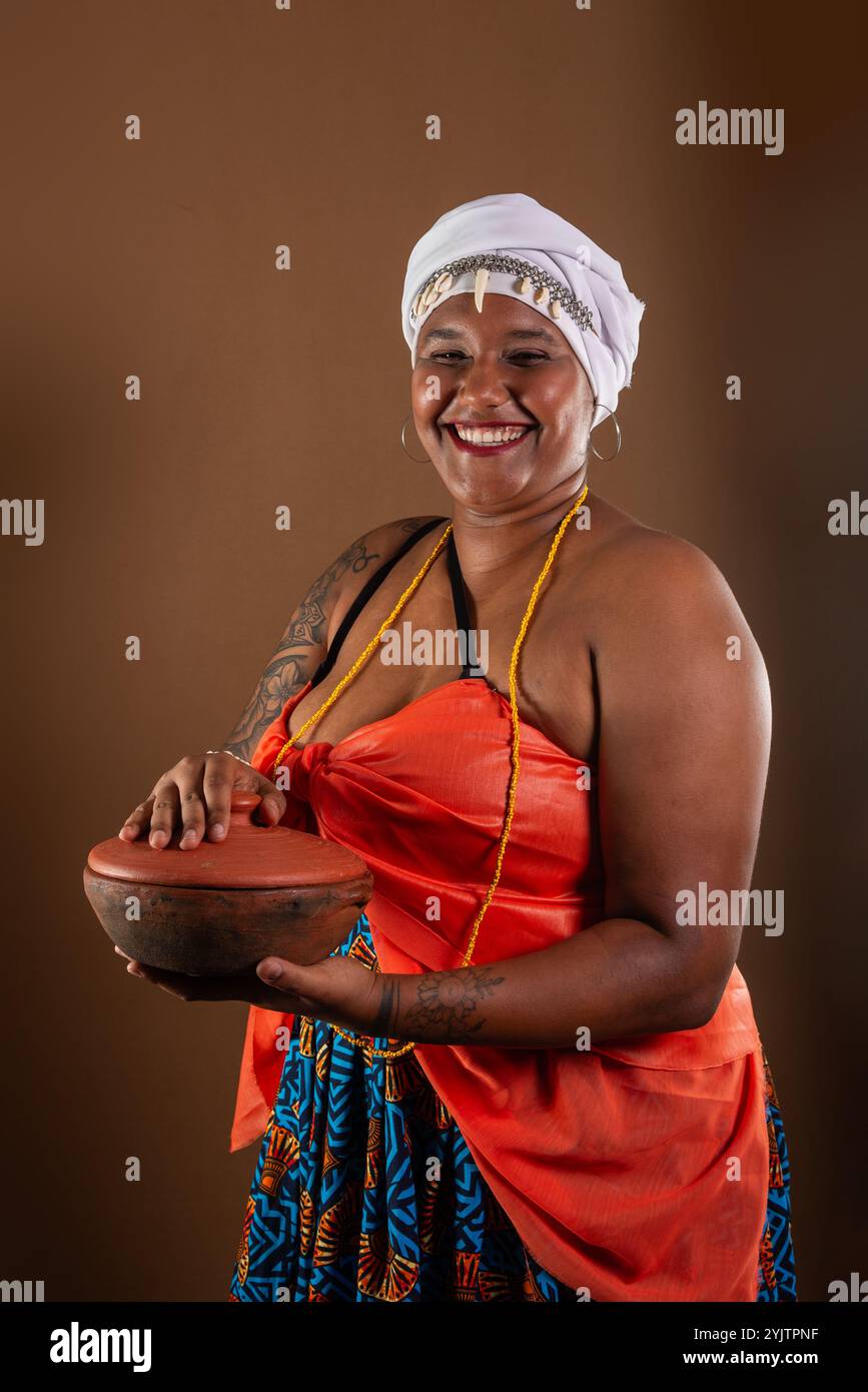 Salvador, Bahia, Brazil - October 21, 2024: Smiling beautiful woman in ...