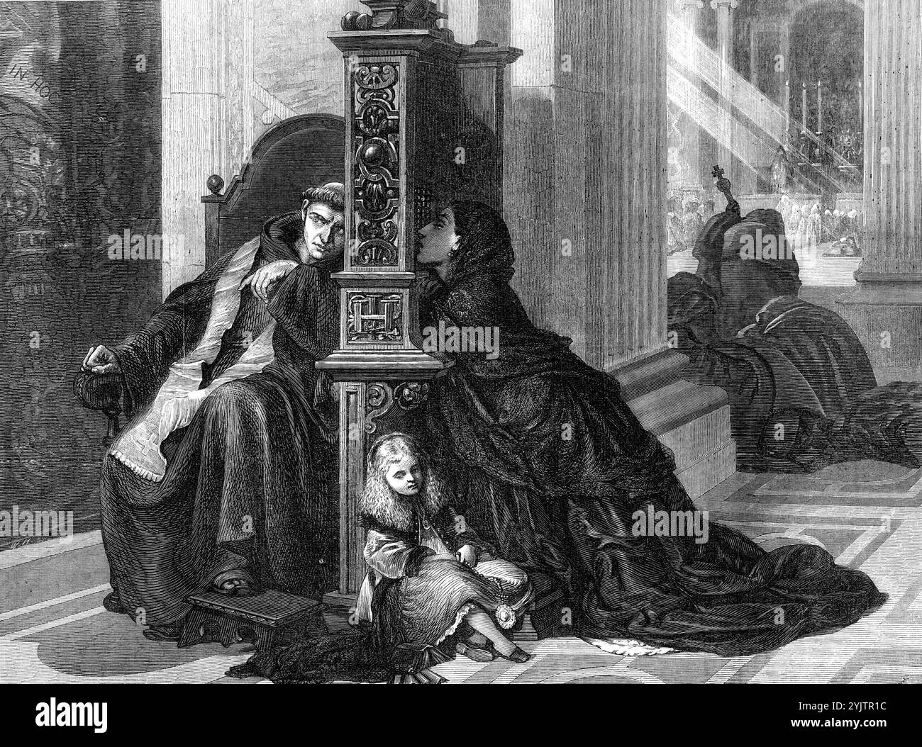 "A Confession", by R. Lehmann, in the exhibition of the Royal Academy ...