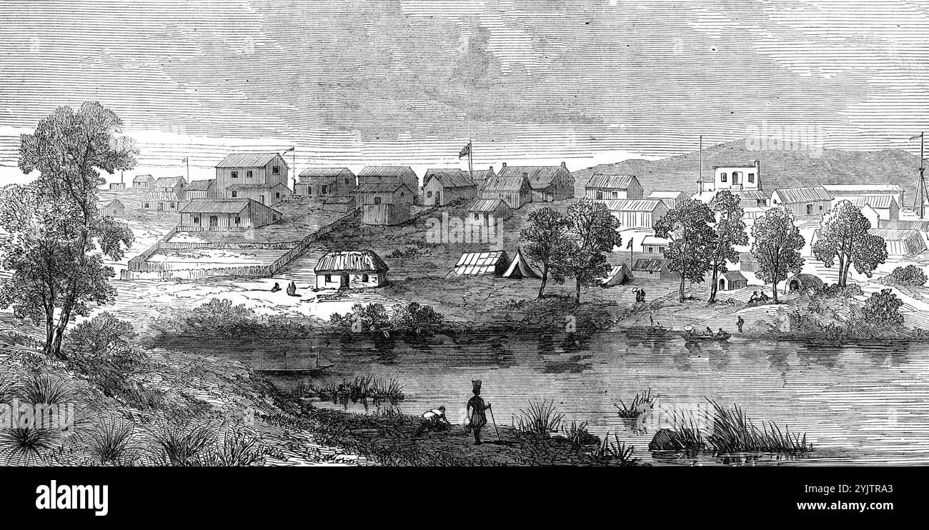 Mining settlement africa Black and White Stock Photos & Images - Alamy