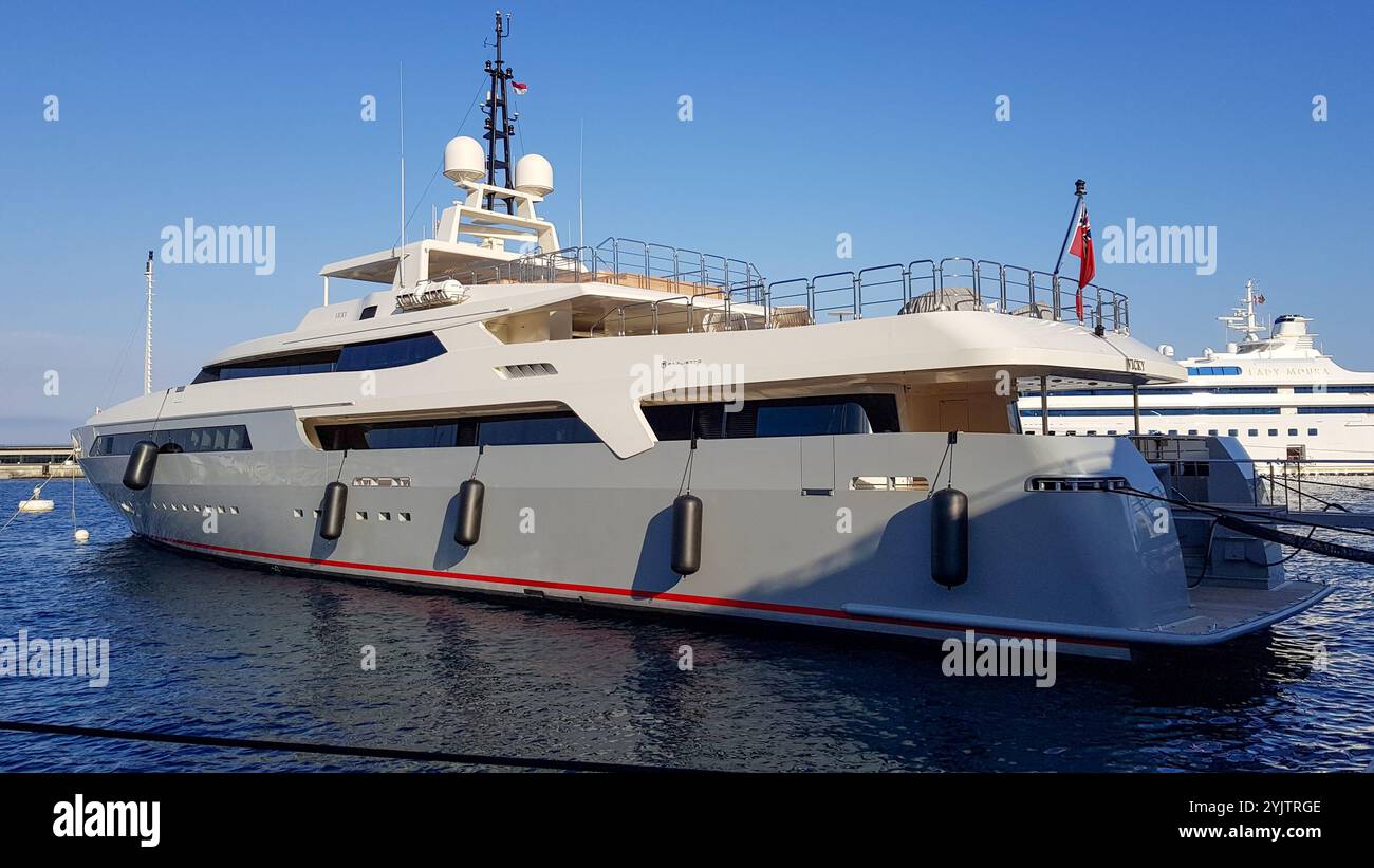 Monaco Monte Carlo boat F1 corner Stock Photo - Alamy