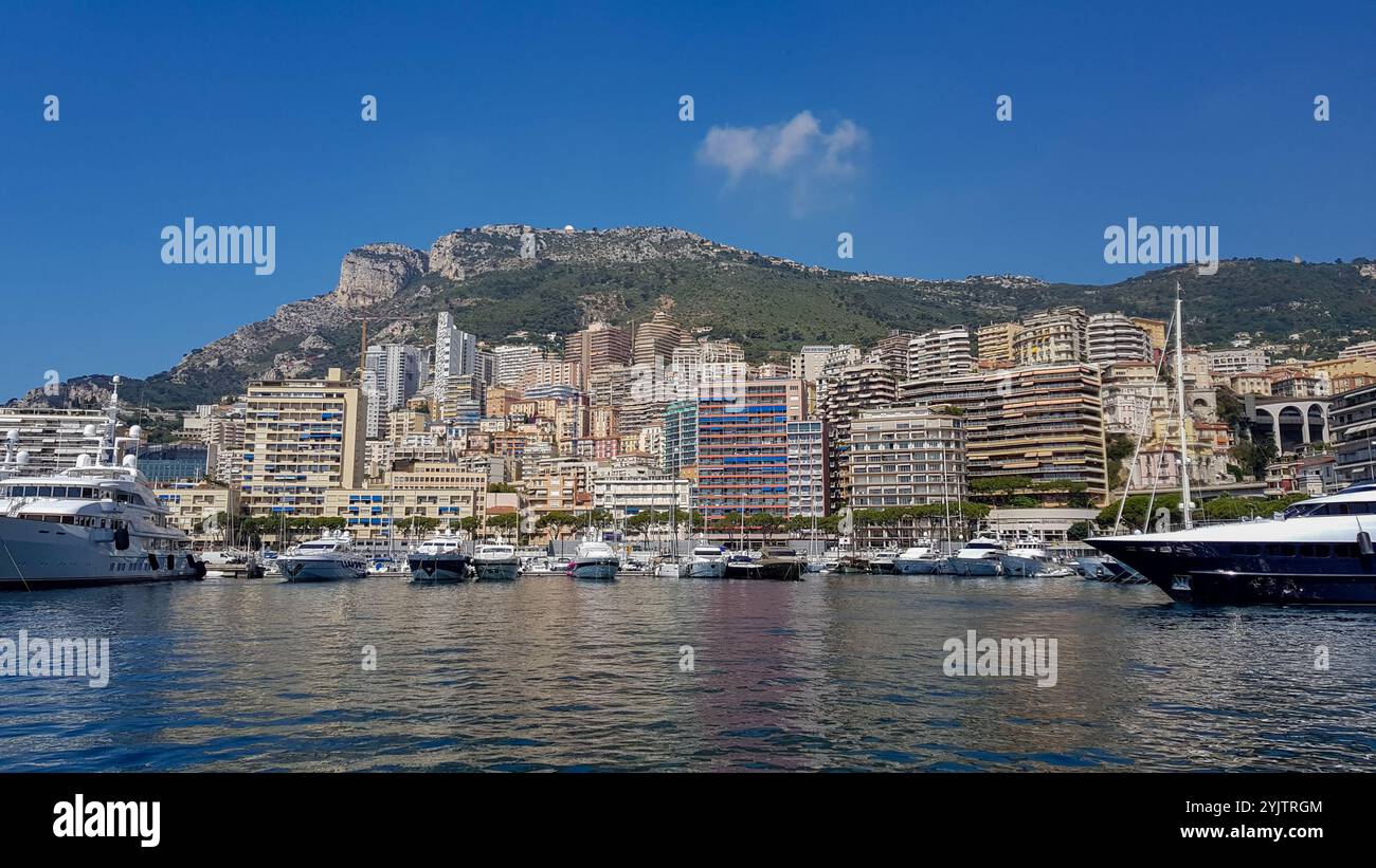 Monaco Monte Carlo boat F1 corner Stock Photo - Alamy