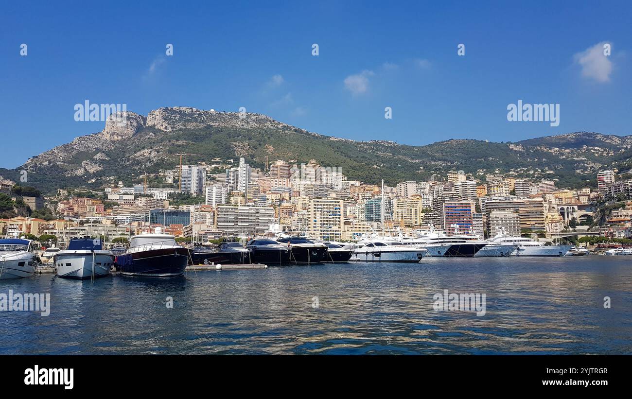 Monaco Monte Carlo boat F1 corner Stock Photo - Alamy