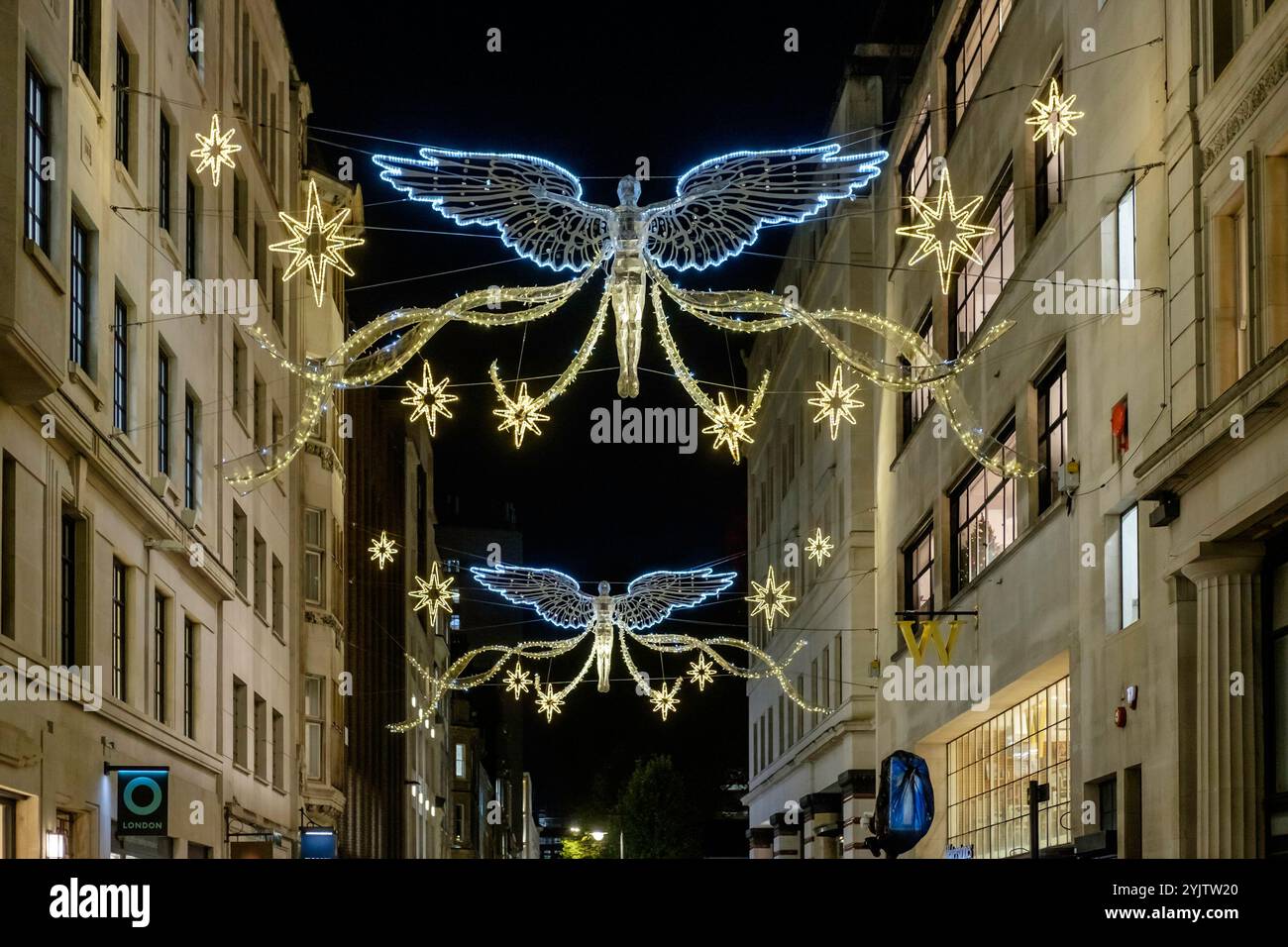 Jermyn Street, St. James's Christmas lights, 2024, London, UK Stock ...