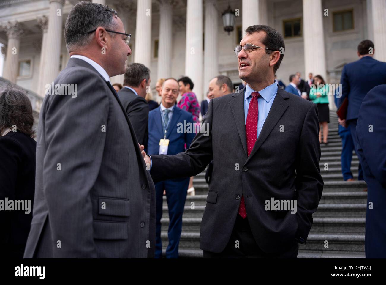 Rep.-elect Derek Schmidt (R-Kans.) and Rep.-elect Eugene Vindman (D-Va ...