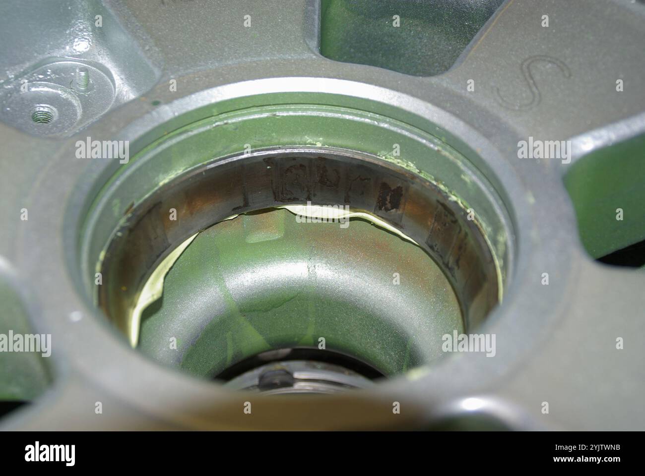 Wheels for Avro Vulcan B2 XL426 undergoing restoration. The wheels have ...