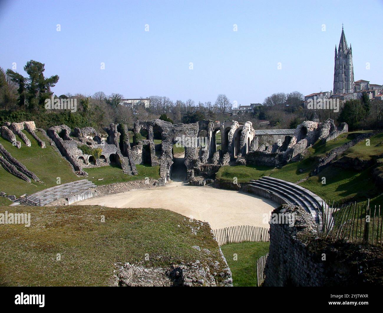 The Amphitheatre at Saintes in France 2005 Stock Photo - Alamy