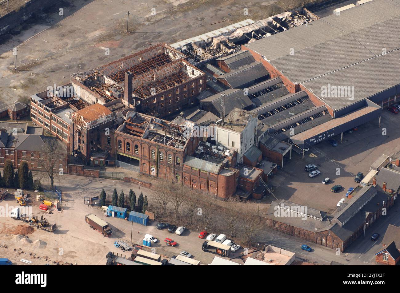 Aerial view of Springfield Brewery, Wolverhampton listed building ...