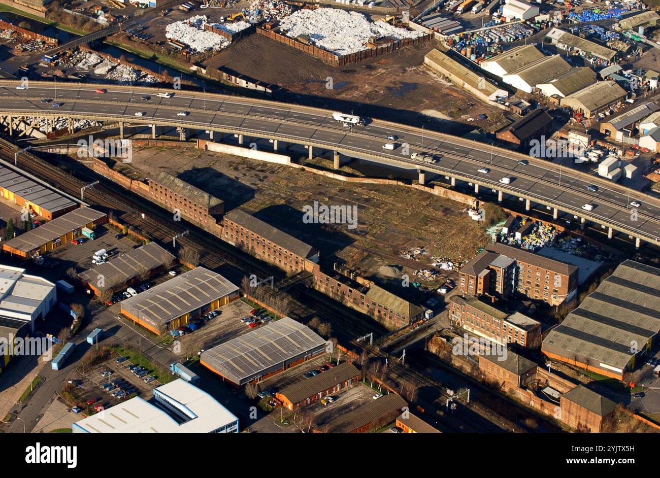 Aerial view of The Smethwick Glass Works of Chance Brothers in West ...