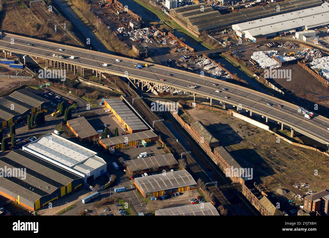 Aerial view of The Smethwick Glass Works of Chance Brothers in West ...