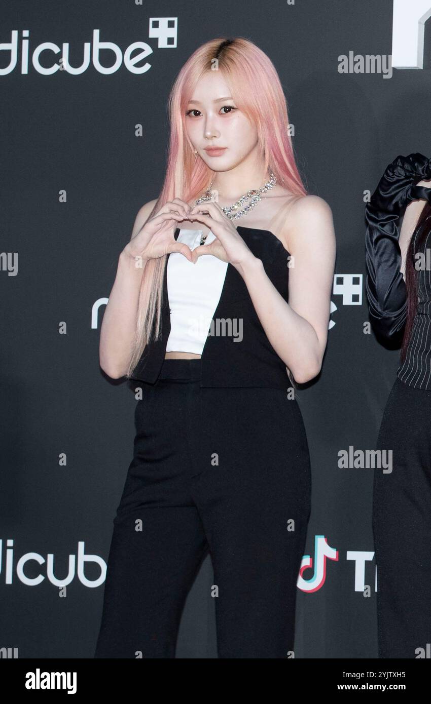 Seoul, South Korea. 15th Nov, 2024. Japanese singer and rapper Jiselle ...