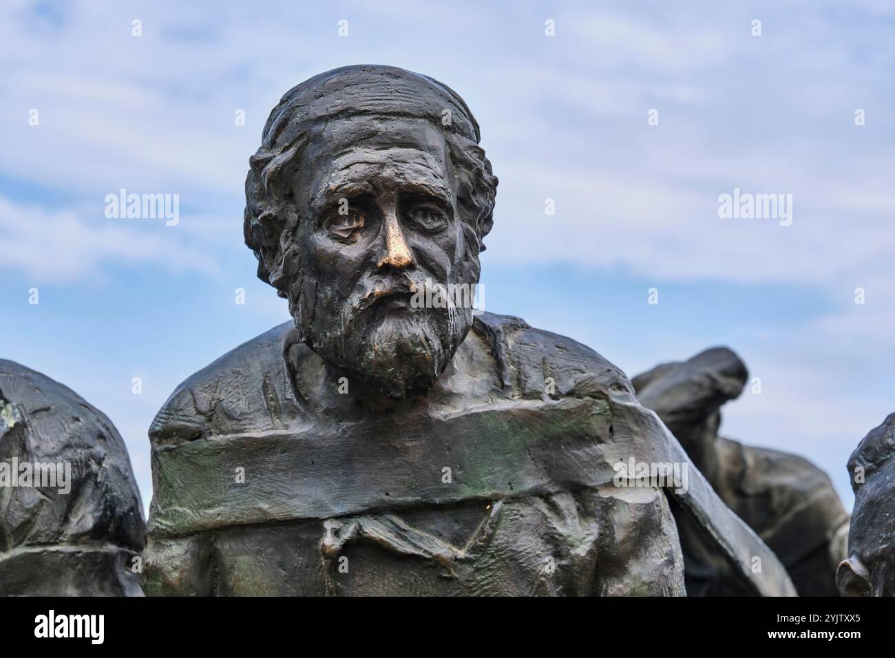 Samara, Russia - June 8, 2024: Part of bronze sculptural composition ...