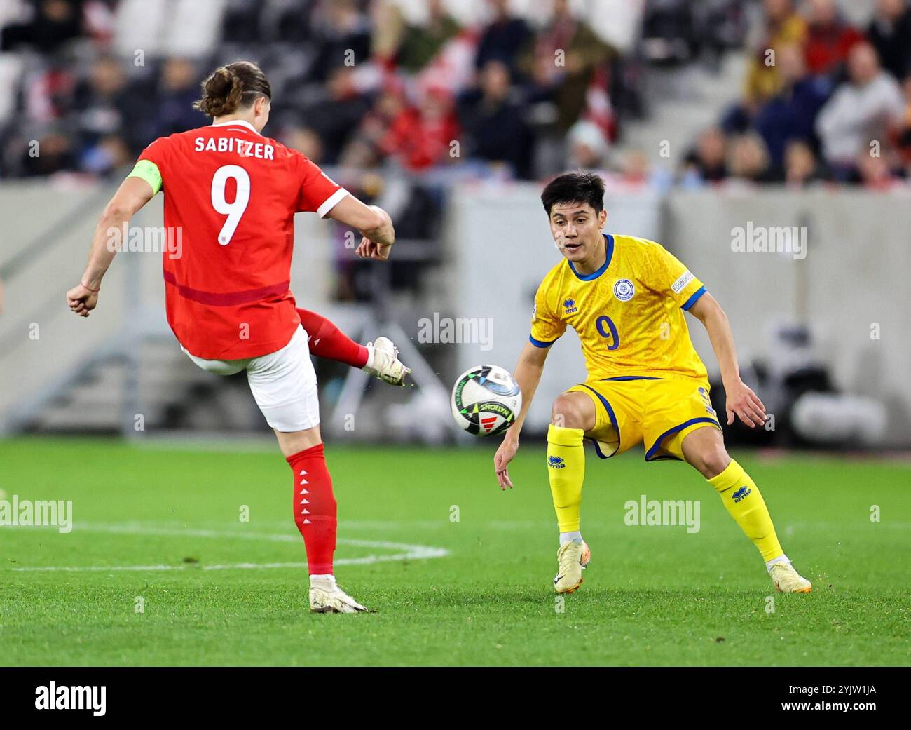 10.10.2024, Linz, AUT, Austria v Kazakhstan - UEFA Nations League 2024/ ...