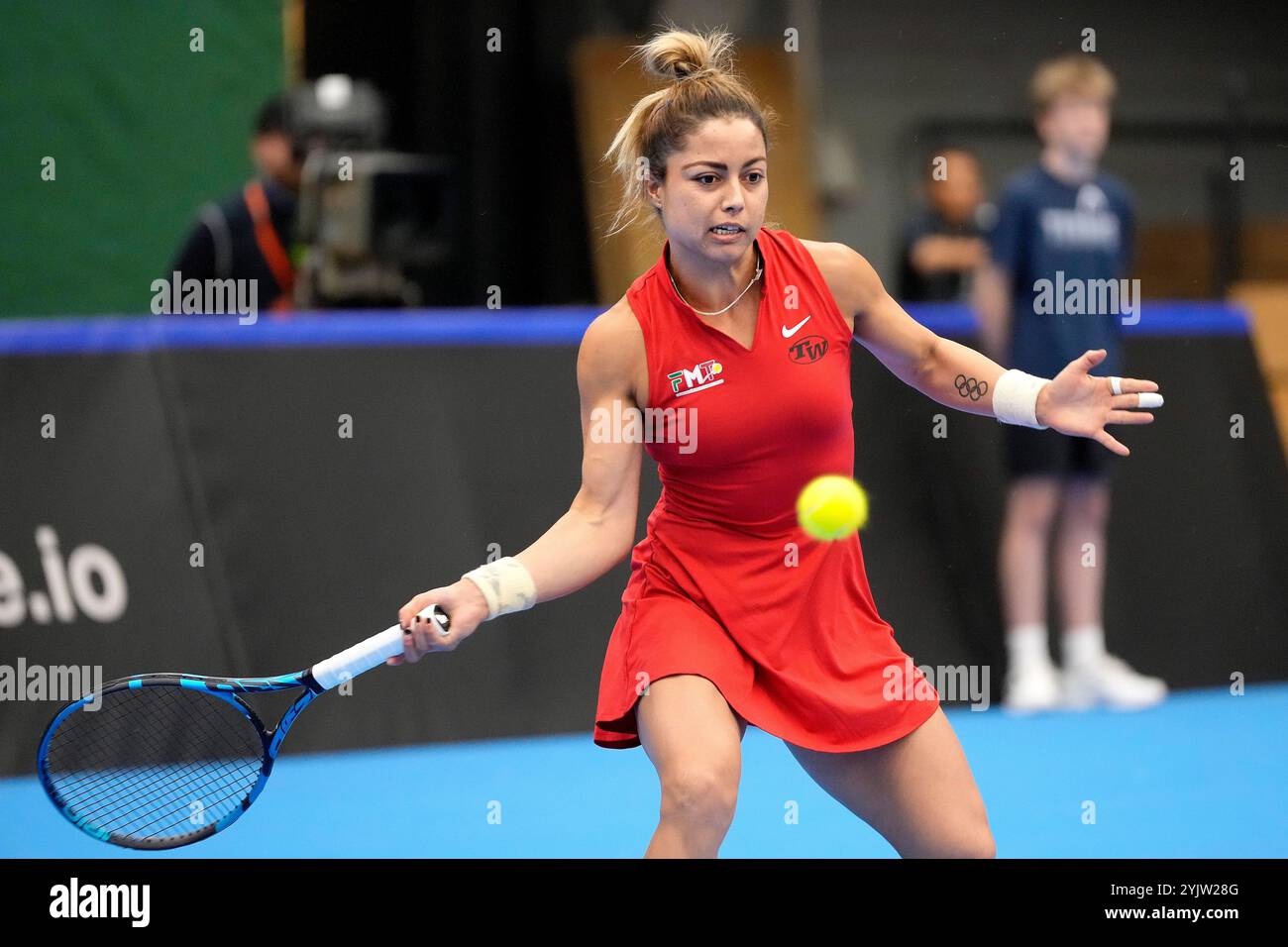 Mexico's Renata Zarazua plays Denmark's Johanne Svendsen during their ...