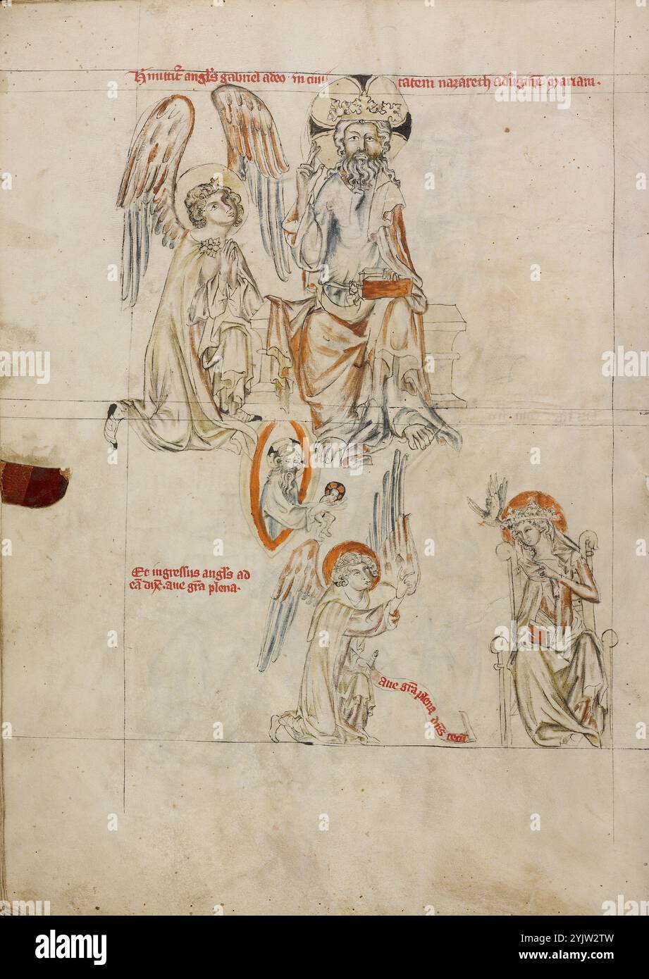 The Lord Sending out Gabriel: The Annunciation; Vita beatae Hedwigis ...