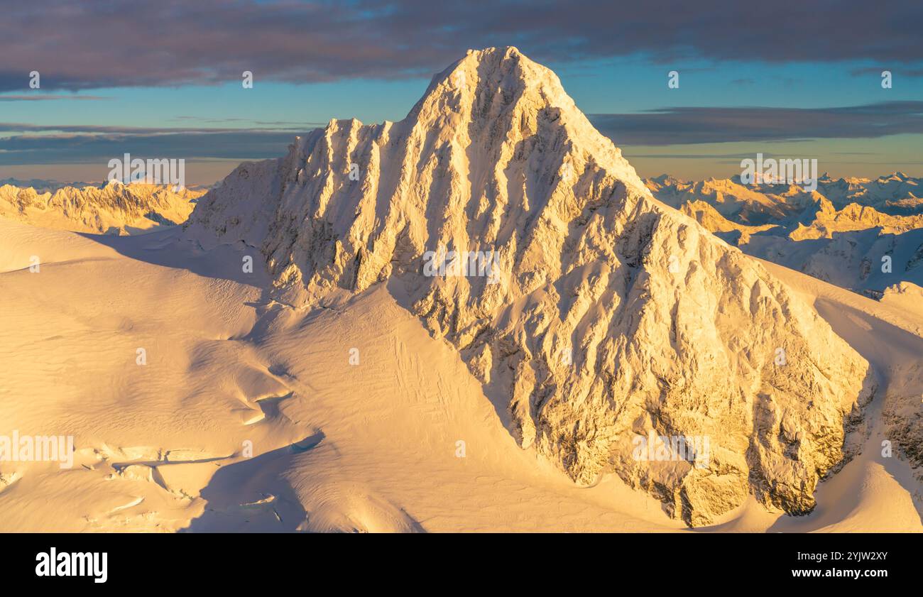 Aerial Winter Mount Shuksan Summit Pyramid Stock Photo - Alamy
