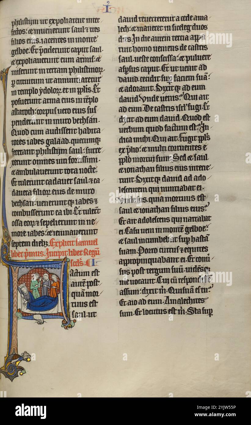 Initial F: David and the Daughters of Israel Lamenting to Saul and ...