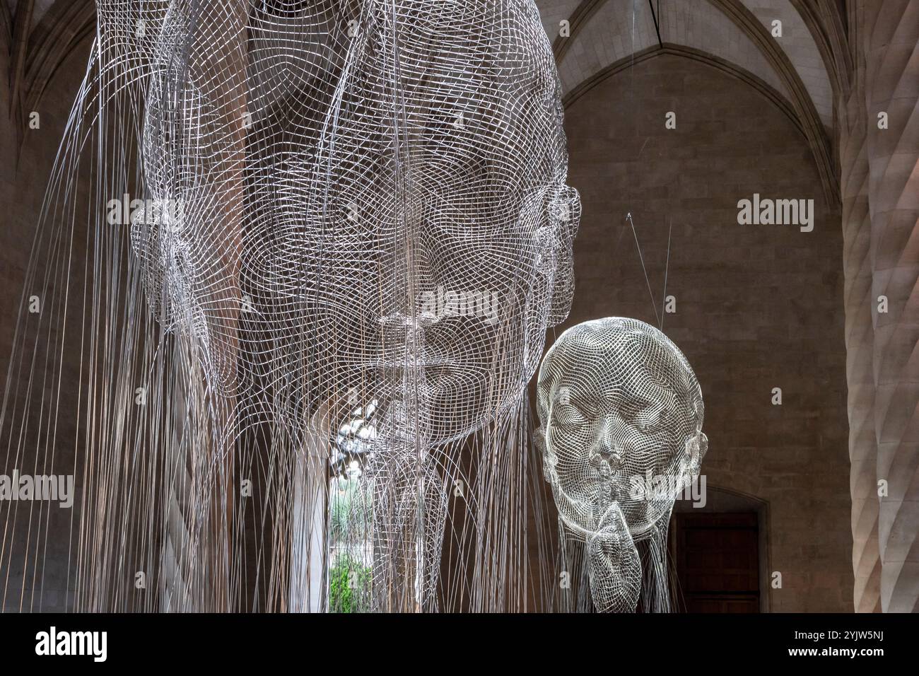 work of the Catalan artist Jaume Plensa in the Gothic building of La ...
