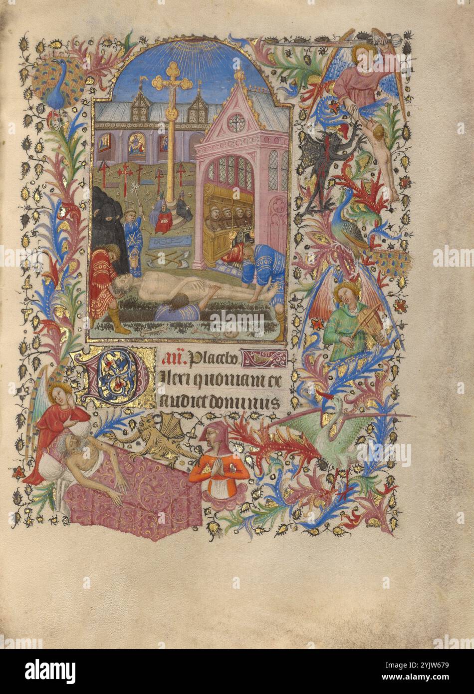A Burial; Book of Hours, about 1420 Stock Photo - Alamy