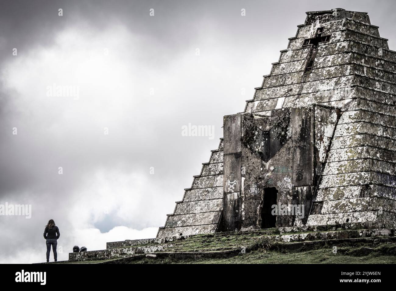 Pyramid of the Italians, 1937, mausoleum built by Francisco Franco ...