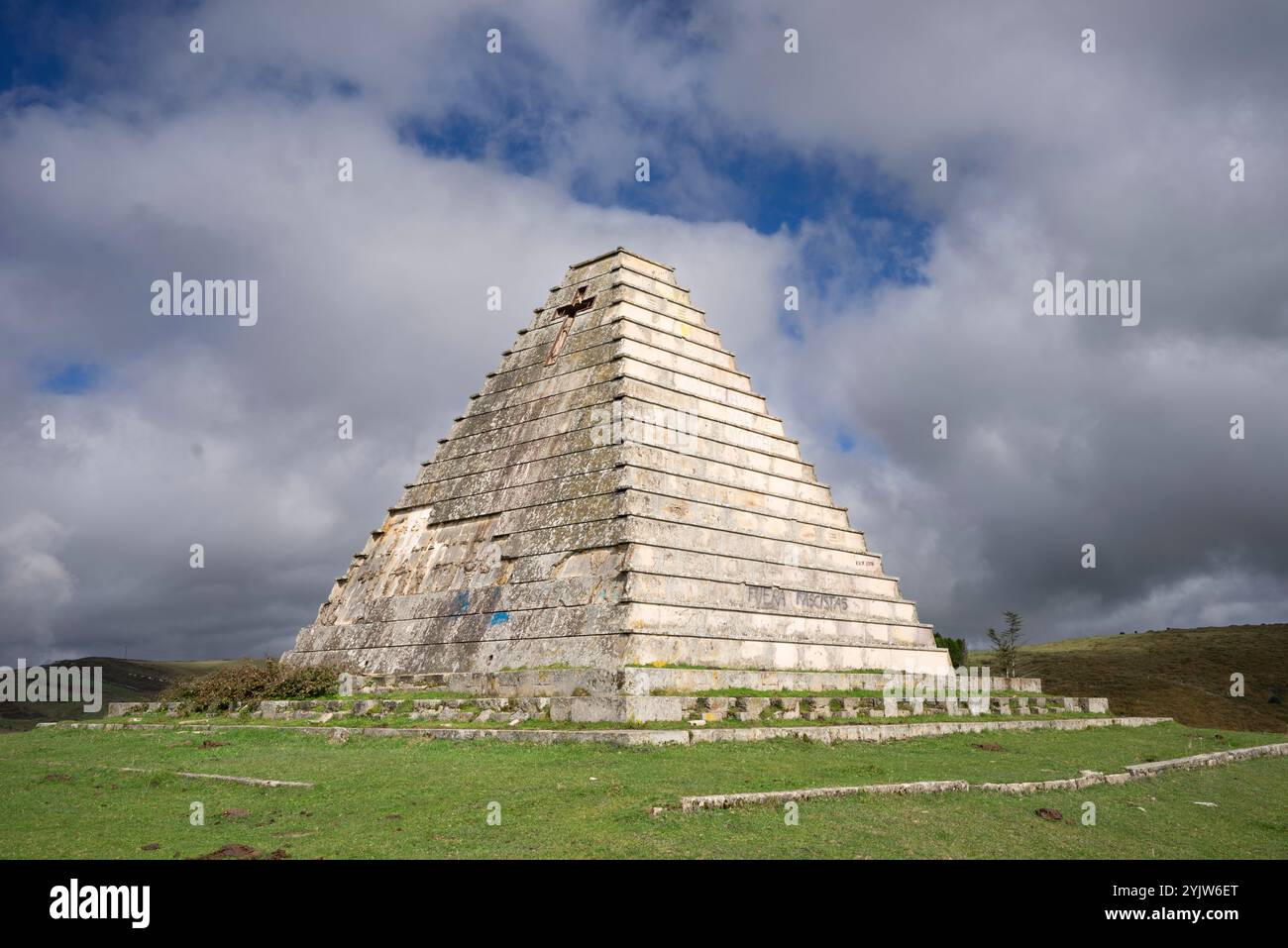 Pyramid of the Italians, 1937, mausoleum built by Francisco Franco ...