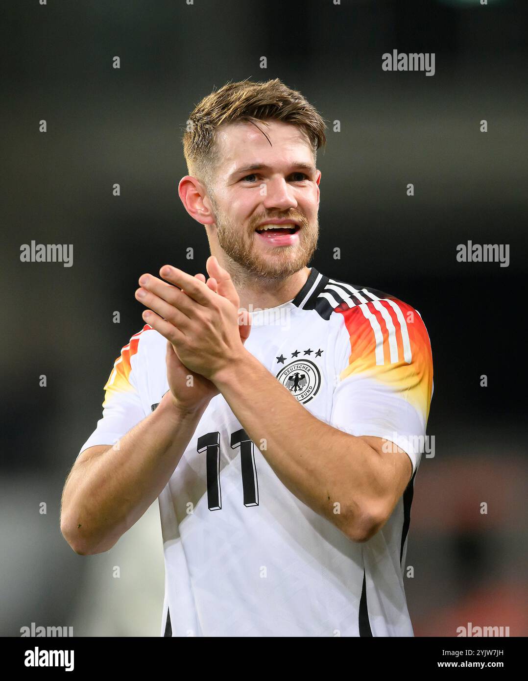 Jan THIELMANN (GER) claps, clapping, gesture, football U-21 national ...