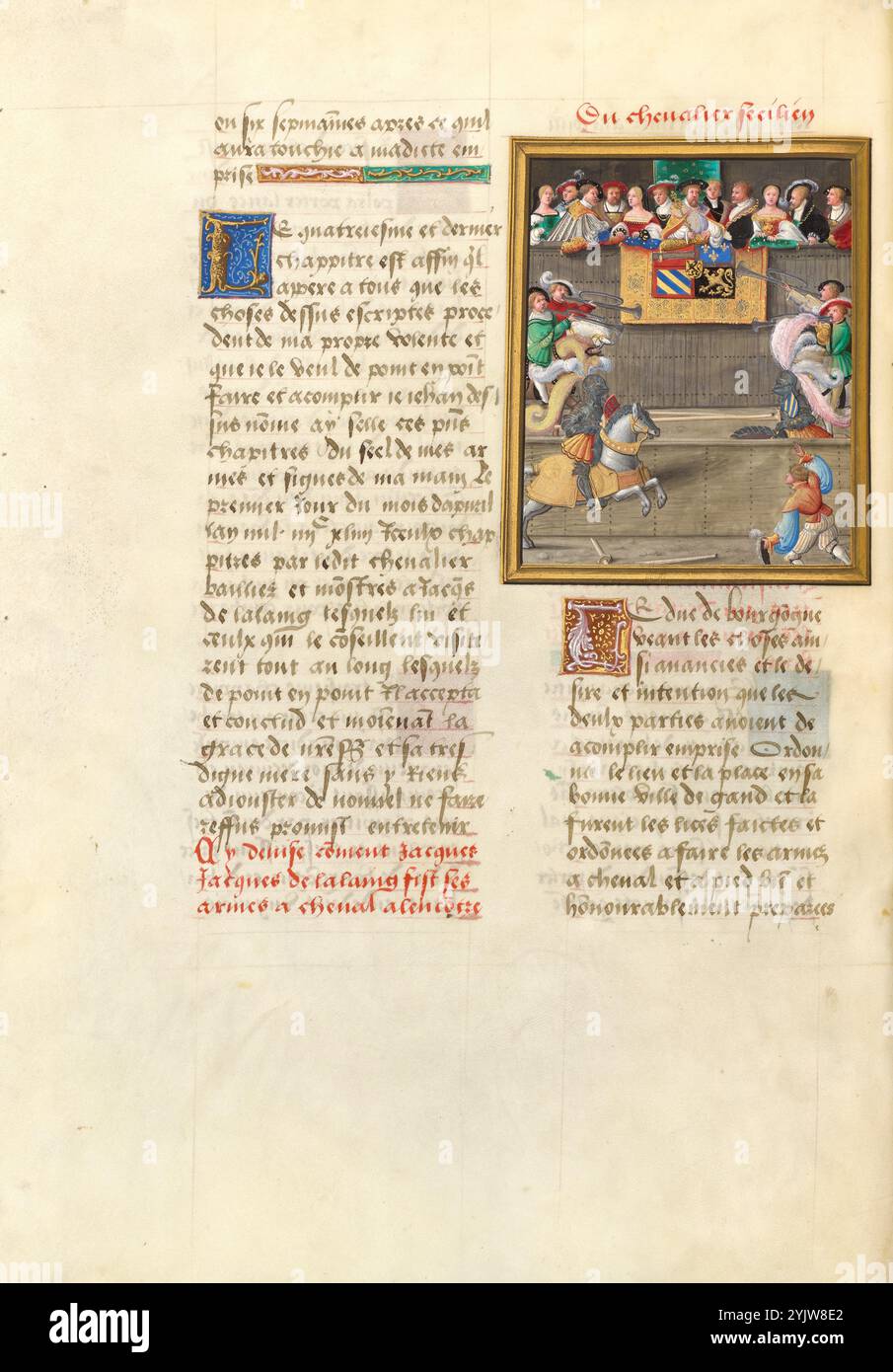 Jacques de Lalaing Jousting with the Sicilian Knight before the Duke of ...