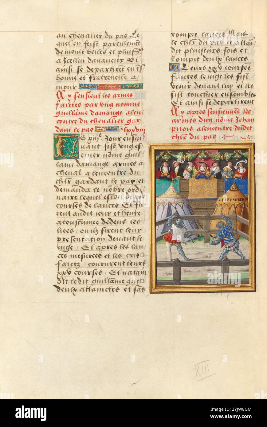 Jacques de Lalaing Fighting the Esquire Jean Pitois at the Passage of ...