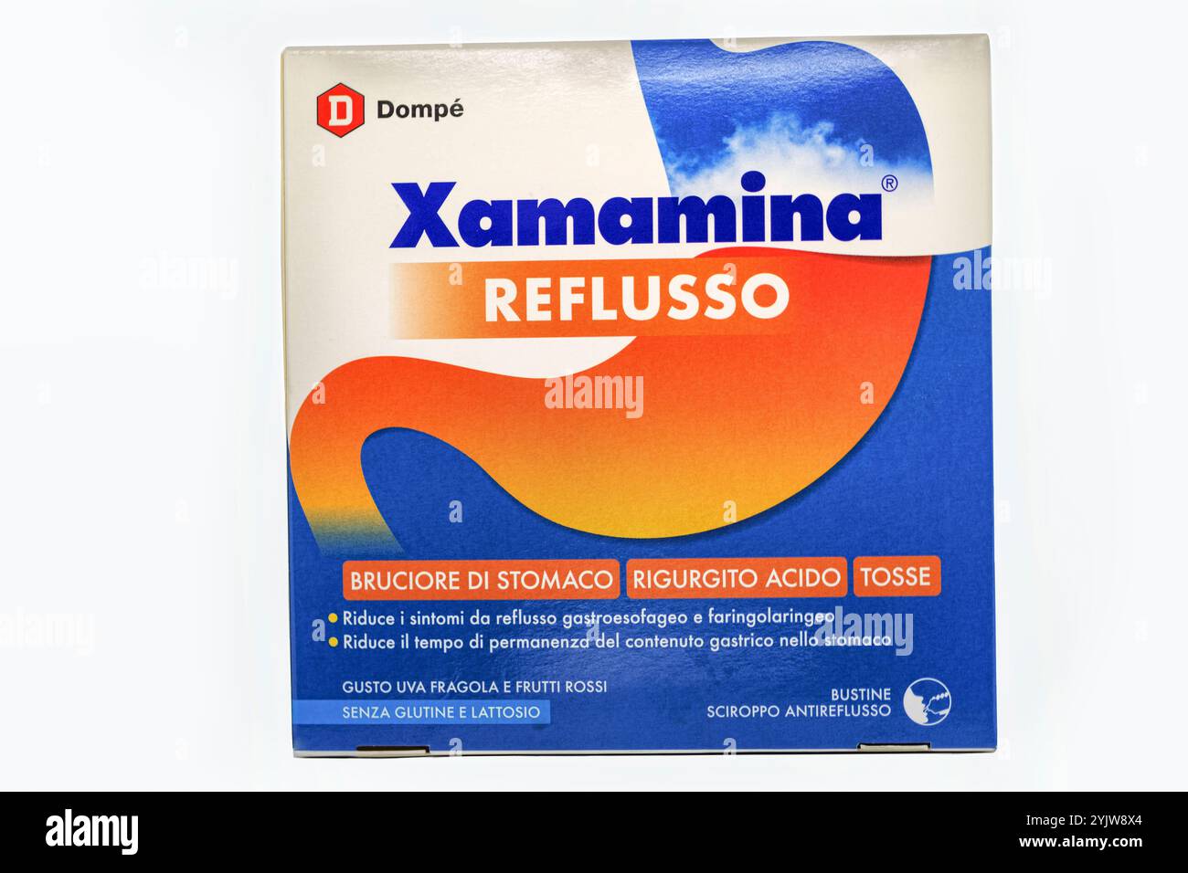 Rome, Italy - November 14, 2024: Xamamina reflux in sachets single dose ...
