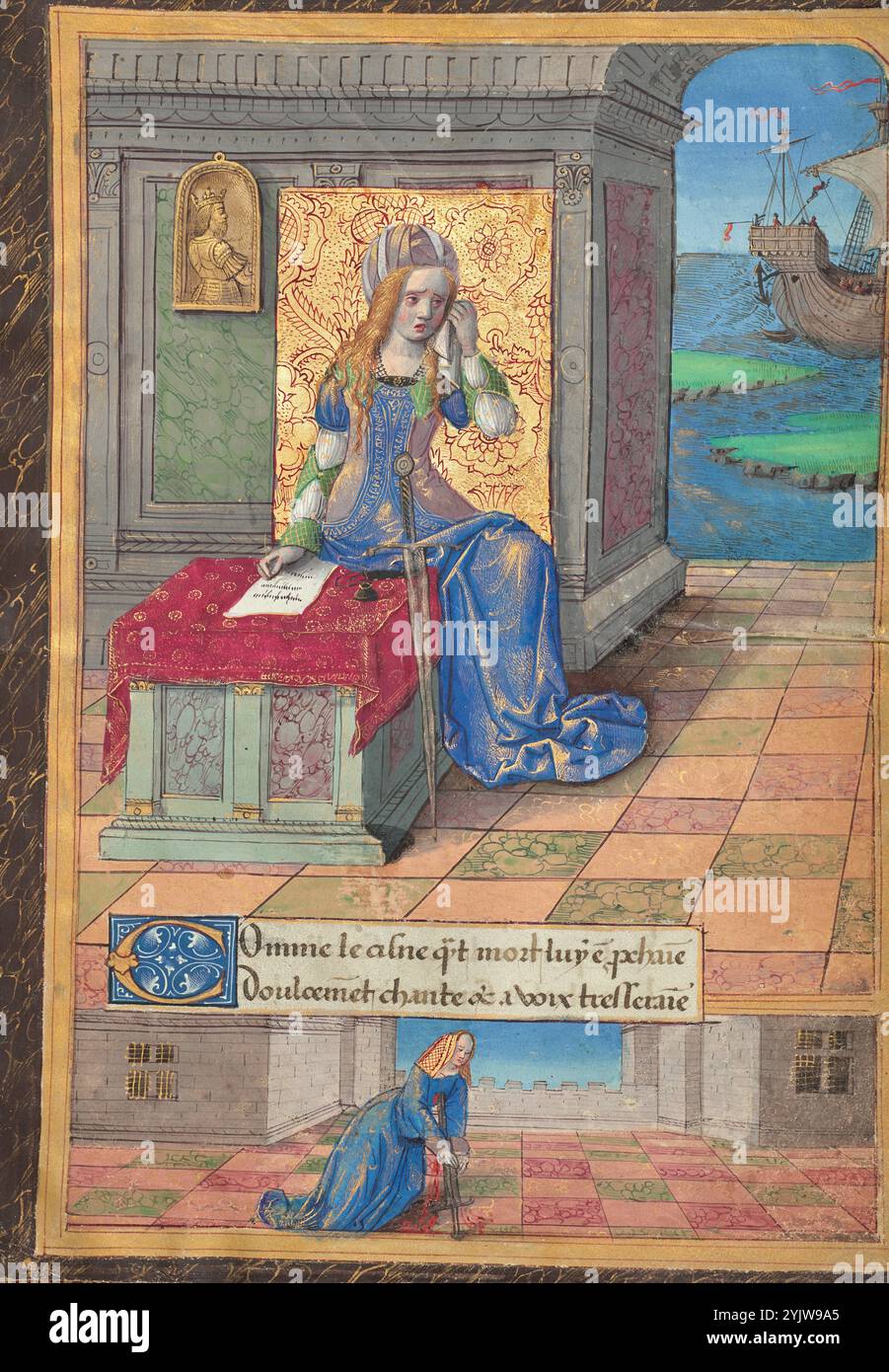 Dido Mourns with Aeneas's Sword Before Her; Ovid, Excerpts from ...