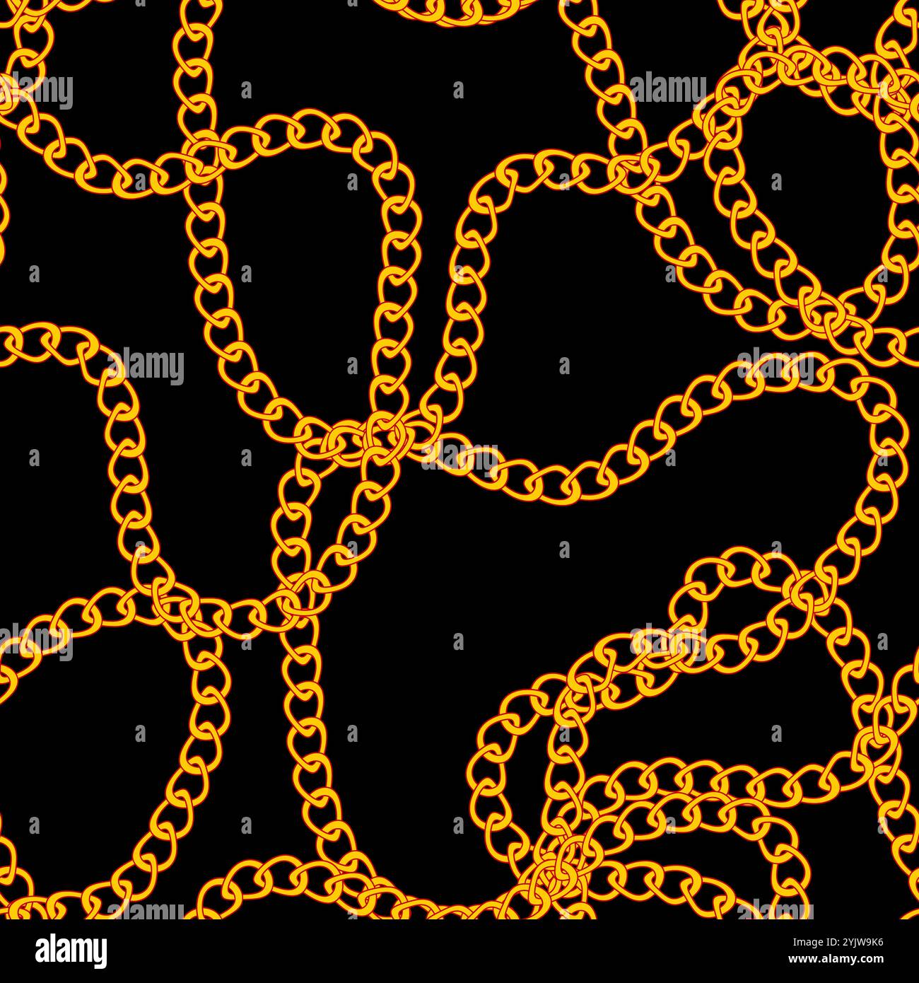 Vector gold seamless pattern. Yellow chain background Stock Vector ...