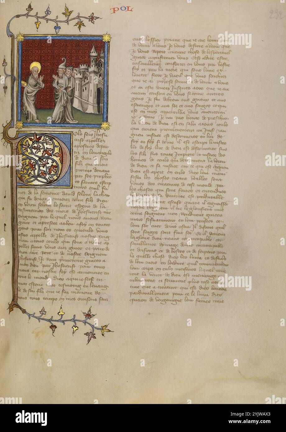 Saint Paul Speaking to the Romans, about 1360-1370 Stock Photo - Alamy