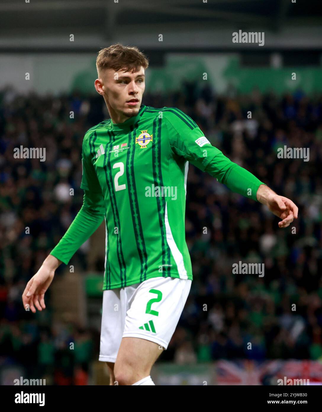 Northern Ireland’s Conor Bradley during the UEFA Nations League Group ...