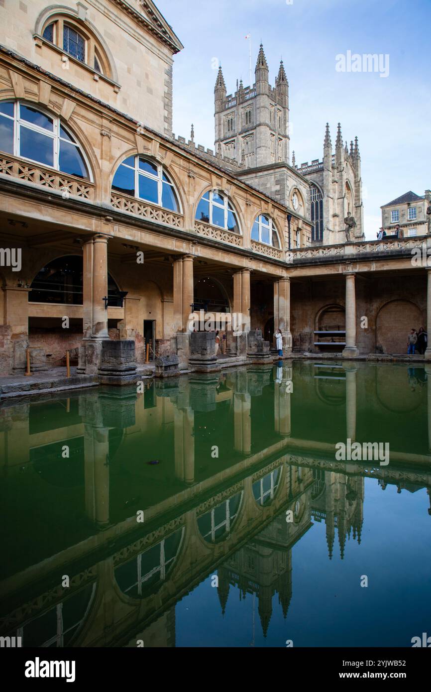 The Roman Baths in the city of Bath, England Stock Photo - Alamy
